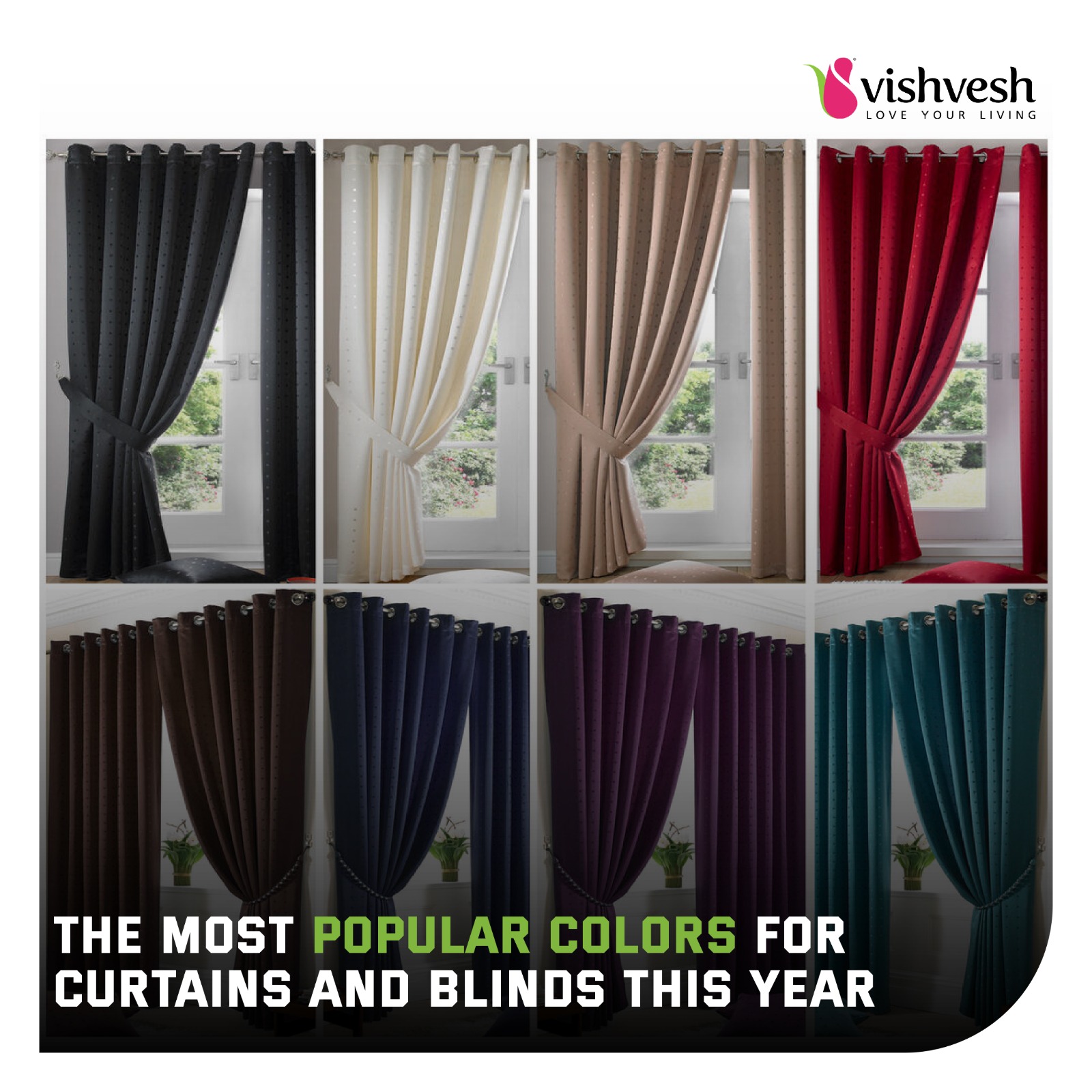 5 Popular Curtain Colors For Your Home Vishvesh 5 Popular Curtain Colors For Your Home Vishvesh